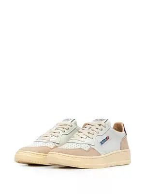 AUTRY Medalist Panelled Leather Sneakers - Neutrals