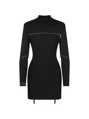 MAISON CLOSE Zip Detail Suspender Strap Dress