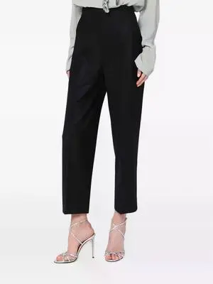 Alberta Ferretti Pressed-crease Cropped Trousers