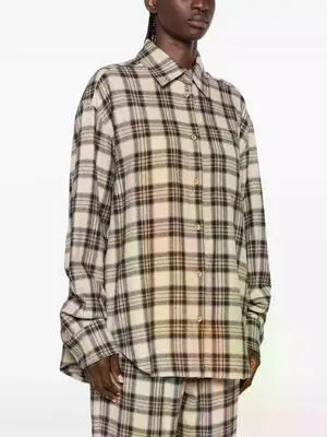A.M.G. Check-pattern Long-sleeve Shirt