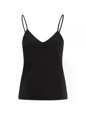 Max Mara V-neck Sleeveless Top - Black