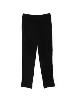Giorgio Armani Tailored Straight-leg Trousers - Black
