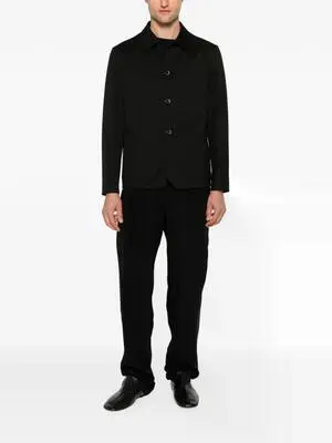 Giorgio Armani Tailored Straight-leg Trousers - Black