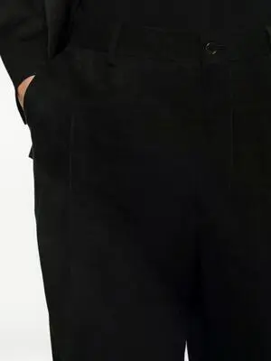 Giorgio Armani Tailored Straight-leg Trousers - Black