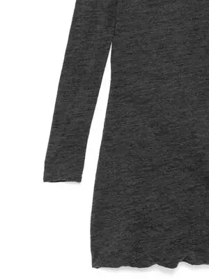 JIL SANDER Long Sleeve Crewneck Double Layer Mini Dress