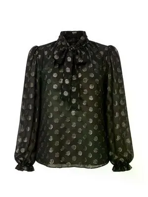 Dolce & Gabbana Polka Dot Pussy-bow Blouse
