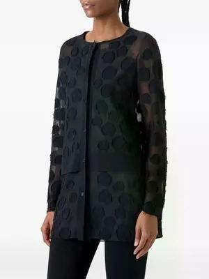 Akris Polka-dot Button-front Cardigan