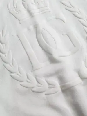 Dolce & Gabbana Embossed Logo Cotton Hoodie