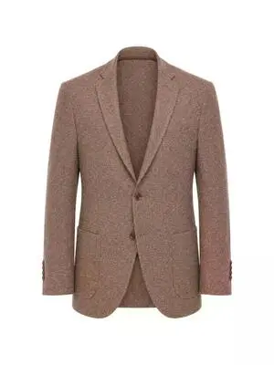 Corneliani Nino Danieli Single-breasted Patch-pocket Blazer - Brown