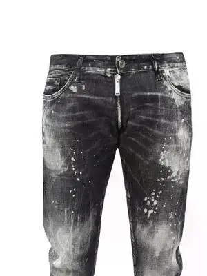 Dsquared2 Belt-loop Bleached-effect Jeans