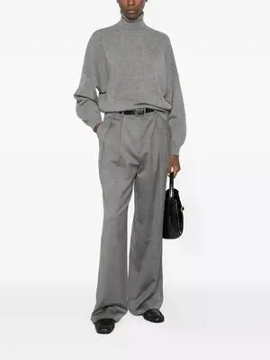 Brunello Cucinelli Fine Knit Roll Neck Sweater - Grey
