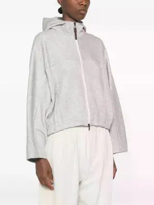 Brunello Cucinelli Drawstring Zip-up Hoodie