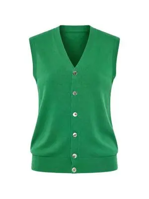 Malo Sleeveless V-neck Cardigan