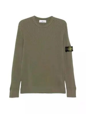 Stone Island Ribbed-knit Logo Patch Sweater