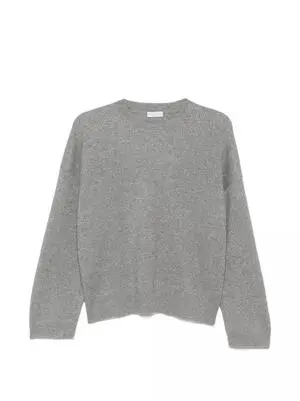 Brunello Cucinelli Ribbed Knit Metallic-thread Crew Neck Sweater
