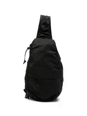 C.P. COMPANY Logo Embroidered Backpack - Black