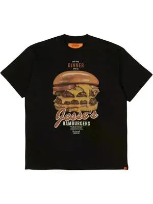 UNIVERSAL OVERALL Hamburger Print T-shirt