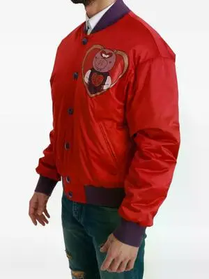 Dolce & Gabbana Satin Year Of The Pig Bomber Jacket