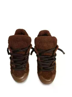 Dolce & Gabbana Faux-shearling Low-top Sneakers