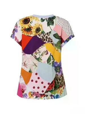 Dolce & Gabbana Patchwork Floral Print T-shirt