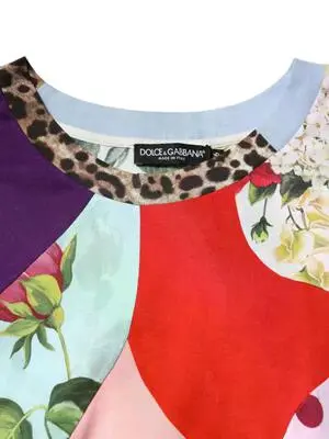 Dolce & Gabbana Patchwork Floral Print T-shirt