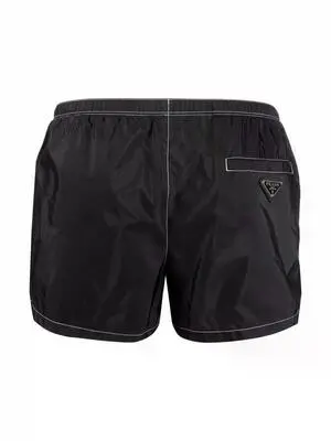 Prada Contrast Stitching Swim Shorts