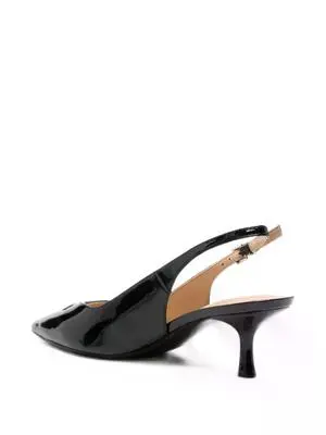 Guess Logo Plaque Slingback Pumps