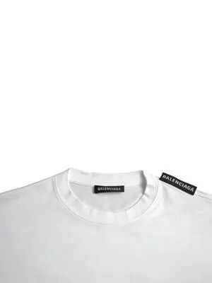 Balenciaga Logo-tag Cotton T-shirt