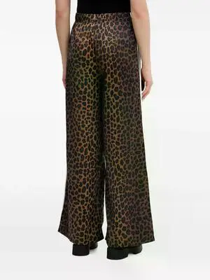 Adidas Leopard Print Wide Leg Track Trousers