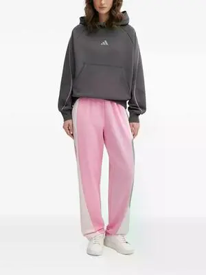 Adidas Logo-print Hoodie With Contrast Piping