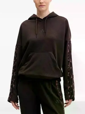 Adidas Leopard Print Drawstring Hoodie