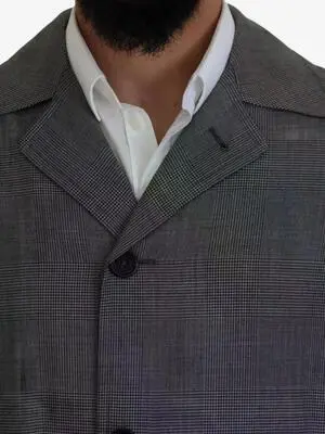 Dolce & Gabbana Plaid Notched-lapel Coat