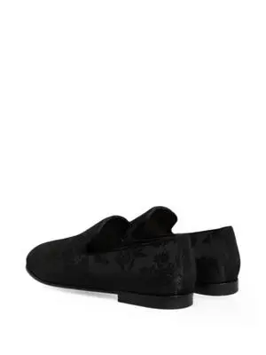 Dolce & Gabbana Floral Pattern Loafers