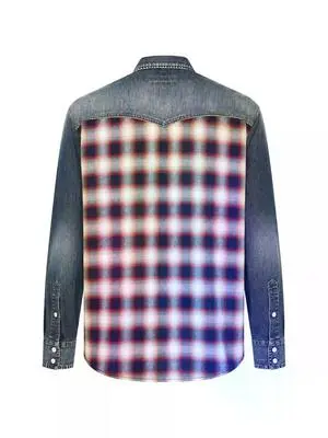 Dsquared2 Strass-embellished Panelled Shirt