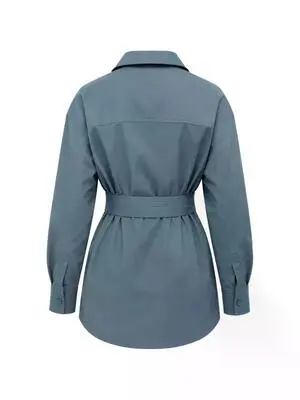 SUPER BLOND Belted Gabardine Shirt
