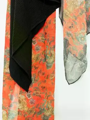 Ottolinger Floral-print Hooded Scarf