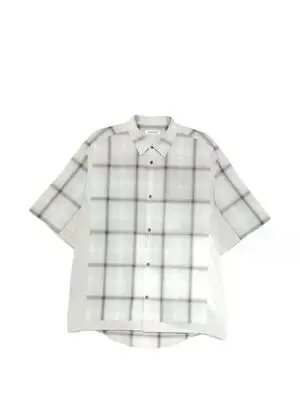 Undercover Check-pattern Short-sleeve Shirt