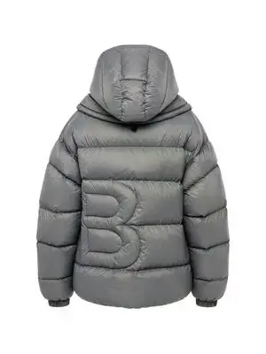 Bacon Double B Hooded Puffer Jacket - Grey