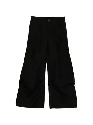 SONGZIO Crinkled-finish Tailored Trousers