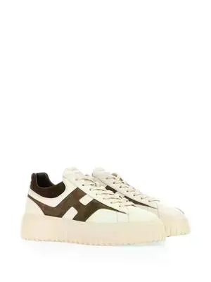 Hogan H-stripes Leather Sneakers - Neutrals
