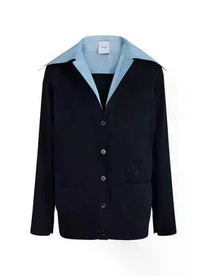 PATOU Poplin-collar Cardigan