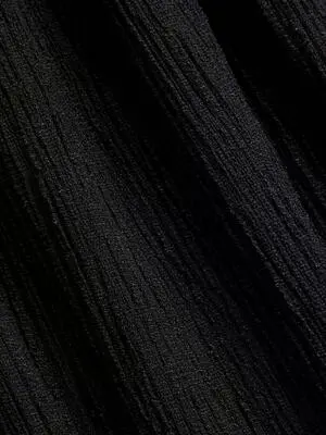 Vince Crinkled-finish Midi Skirt - Black