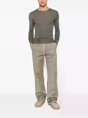 Rick Owens Dietrich Drawstring Waistband Trousers - Grey