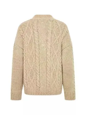 Dsquared2 Cable Knit V-neck Cardigan