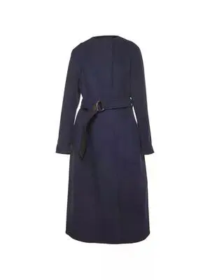 LOUIS VUITTON Monogram Belted Wrap Coat