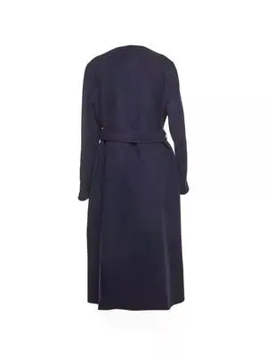 LOUIS VUITTON Monogram Belted Wrap Coat