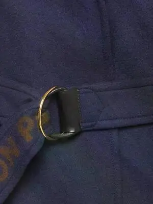 LOUIS VUITTON Monogram Belted Wrap Coat