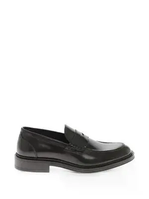 AMEDEO TESTONI Polished Leather Penny Loafers