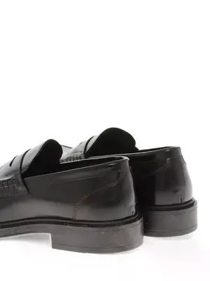 AMEDEO TESTONI Polished Leather Penny Loafers