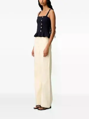 Claudie Pierlot Ruffled Knit Top
